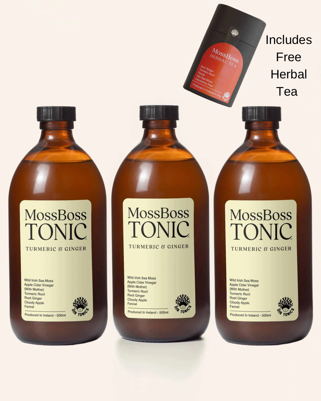 Moss Boss Tonic Turmeric 60 Day Bundle – ÓirTonics